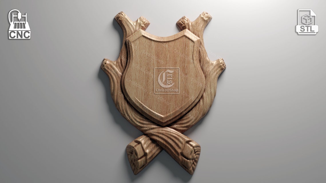 Display Plaque 14 3D STL Files for CNC - Etsy