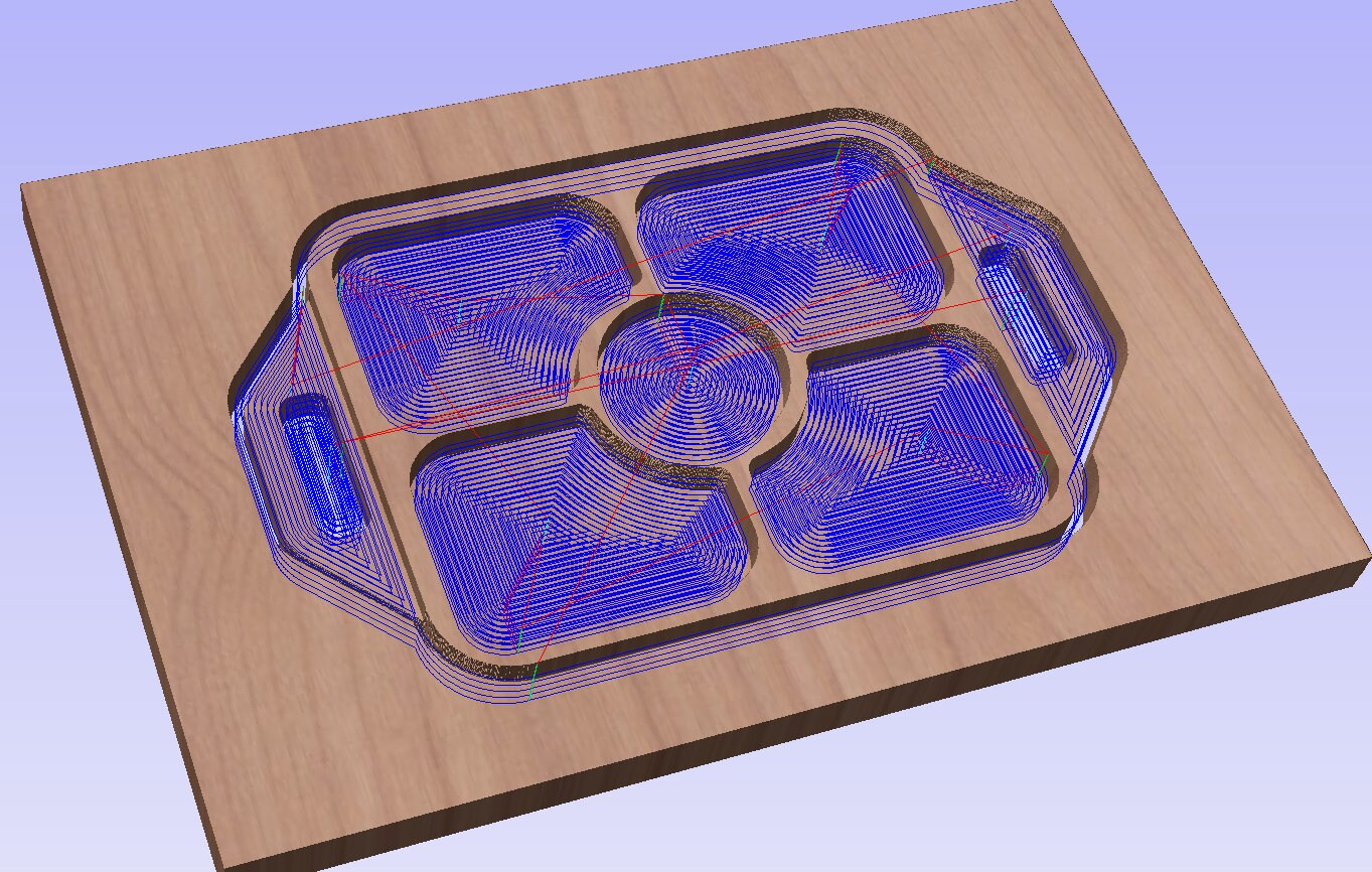 Serving Tray 3D STL and Vector Files for CNC stl Dxf Svg | Etsy Canada