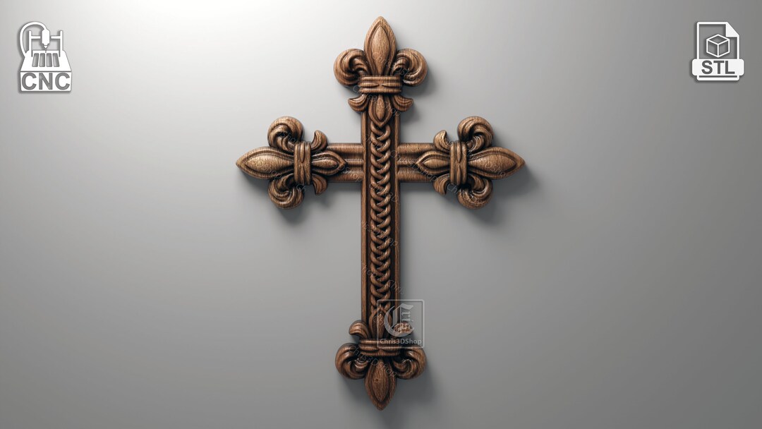 Cross 5 - 3D STL File for CNC and 3D Printer - Etsy
