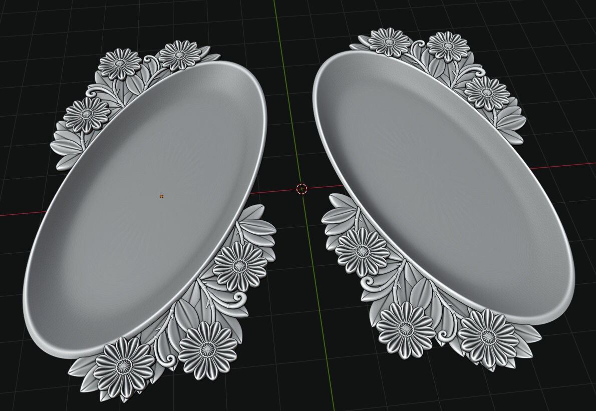 Decorative Tray V2 3D STL files for CNC and 3D Printer | Etsy