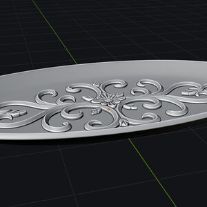 Decorative Tray / Plate 3D STL Files for CNC and 3D Printer - Etsy
