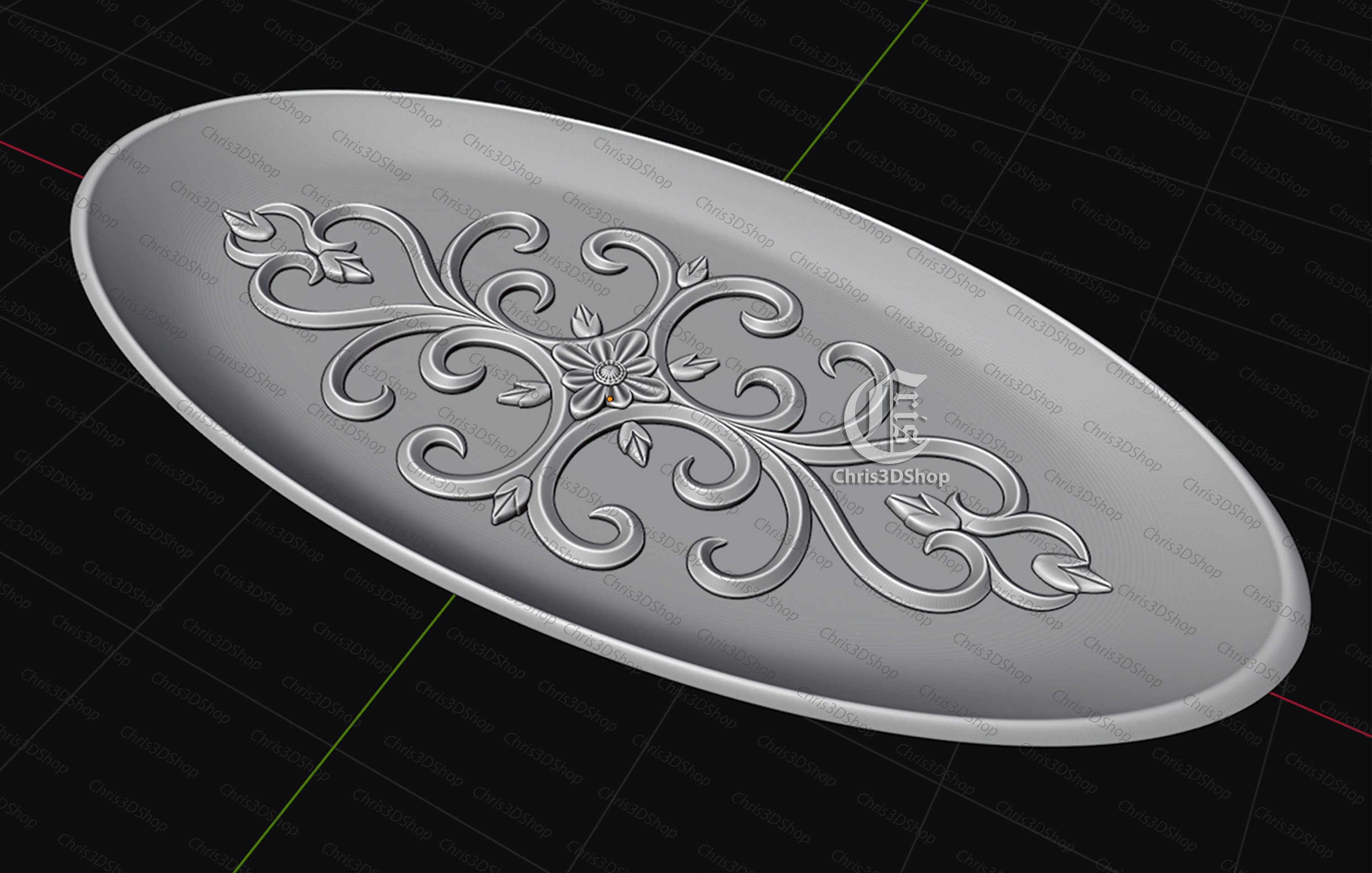 Decorative Tray / Plate 3D STL Files for CNC and 3D Printer - Etsy