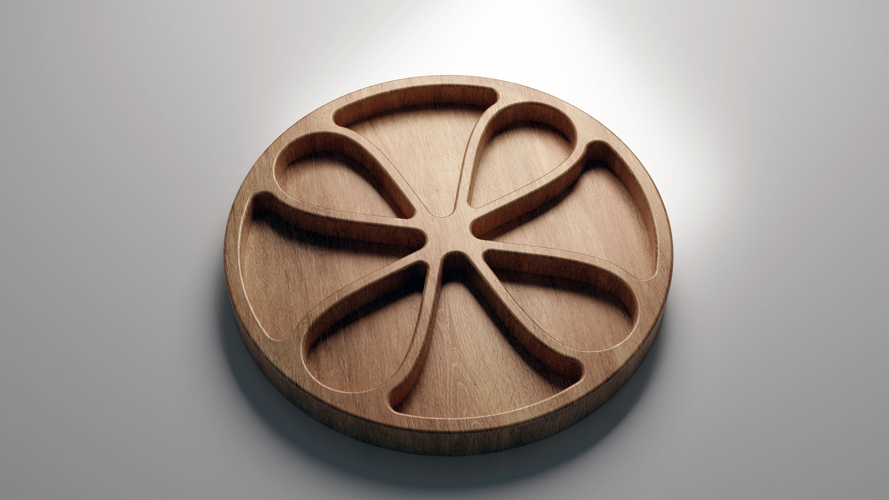 Round Tray 3D STL and Vector Files for CNC and 3D Printer - Etsy