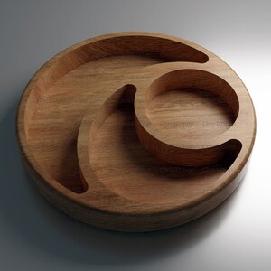 Round Shaped Tray 3D STL File and Vector Files Dxf Svg | Etsy