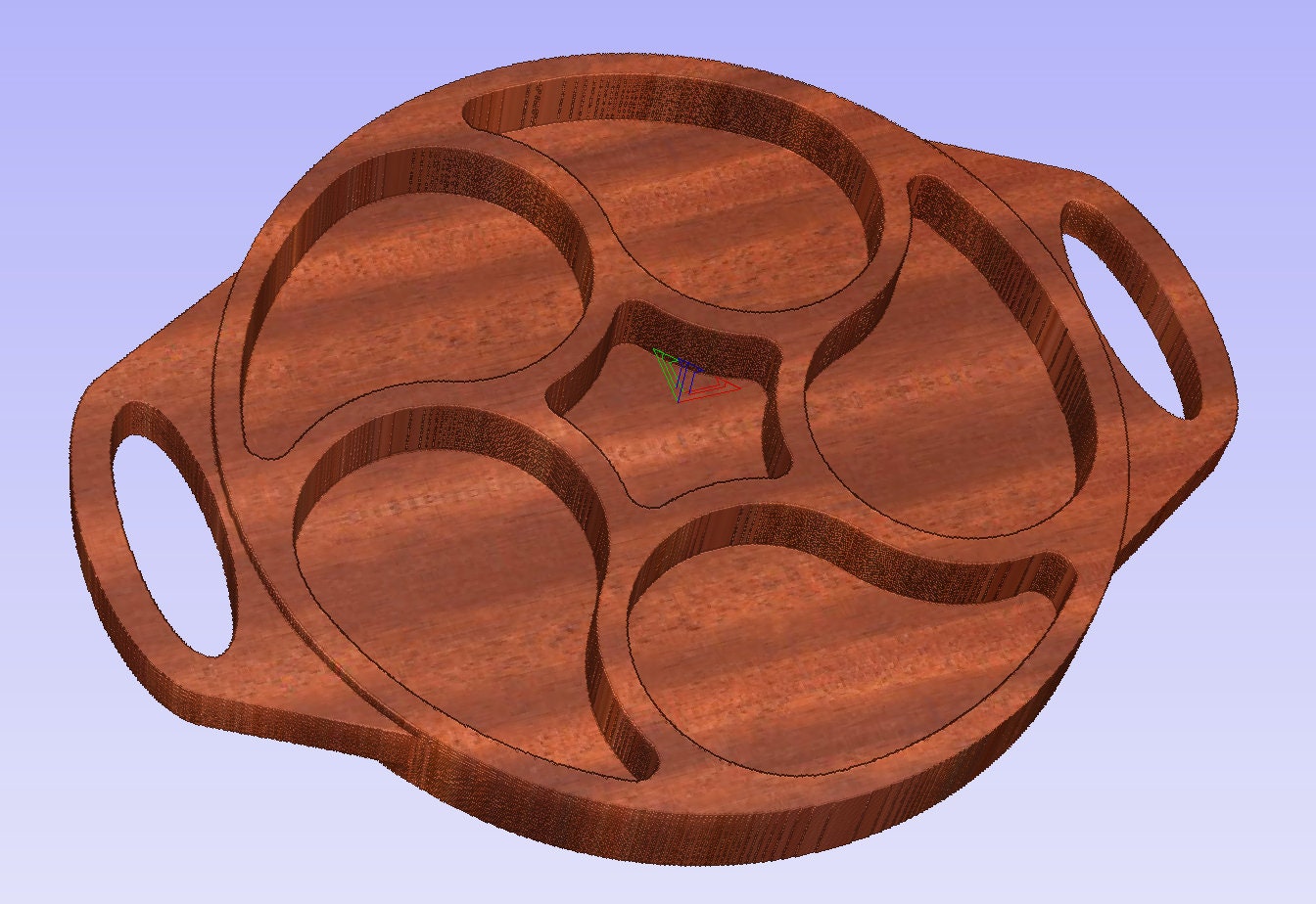 Simple Tray 3D STL file and vector files Dxf Svg Eps | Etsy