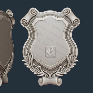 Decorative Plaque 4 - 3D STL File for CNC - Etsy