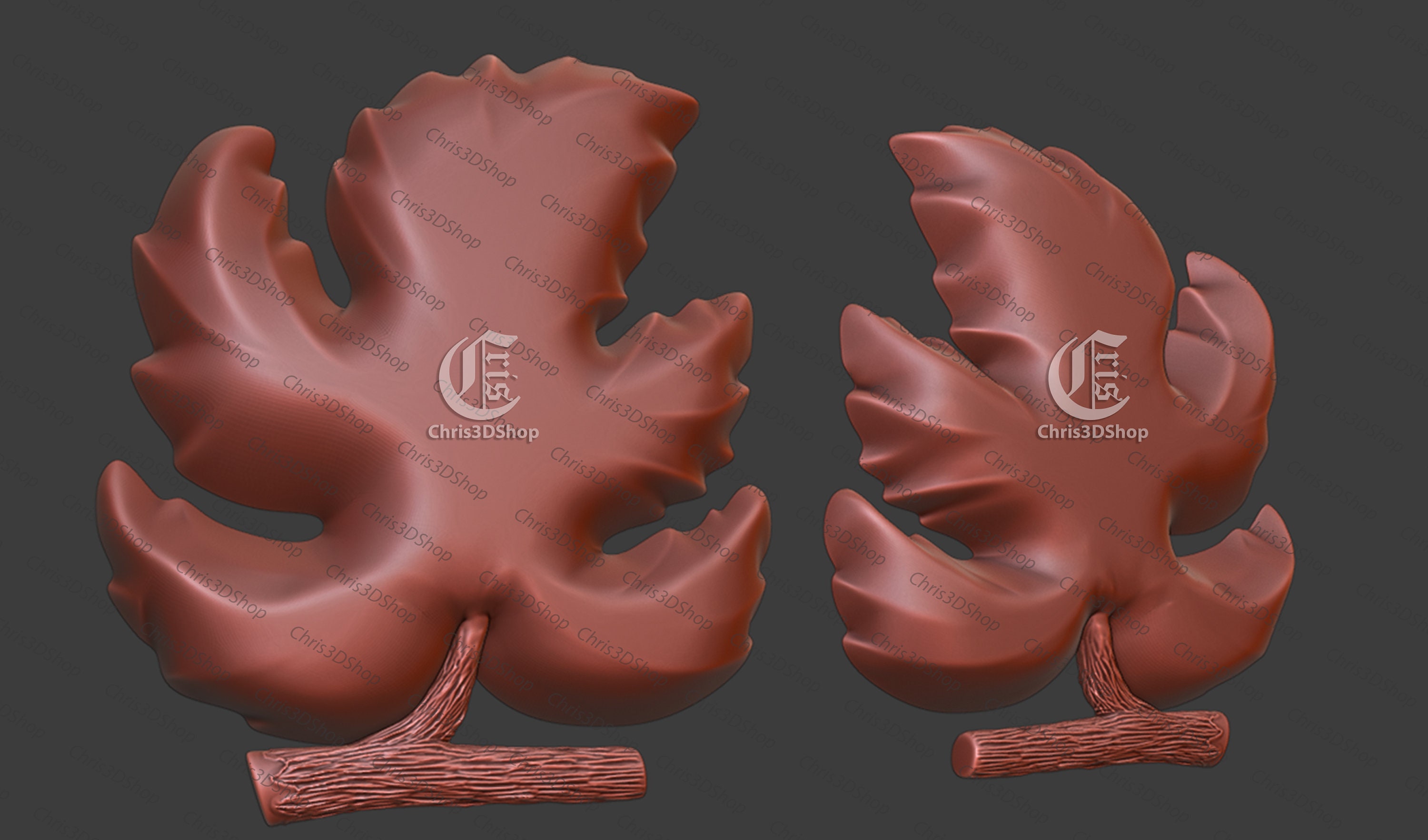 Leaf Tray - 3D STL Model for CNC Router and 3D Printers - Etsy