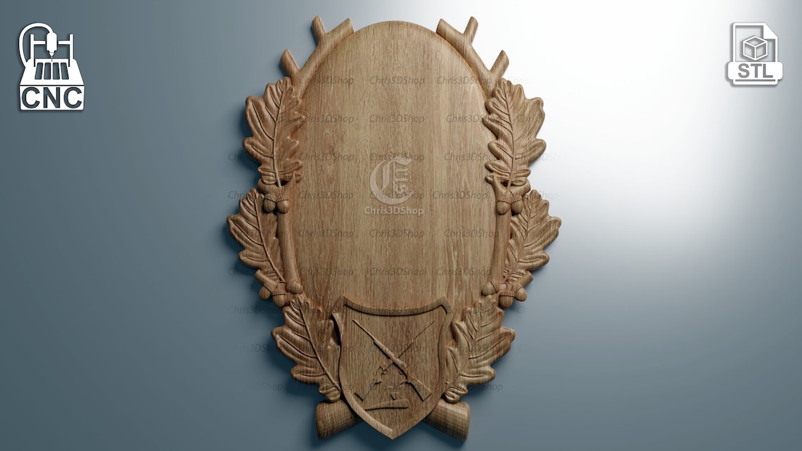 Trophy Mounting Plaque - 3D STL Files for CNC - Etsy