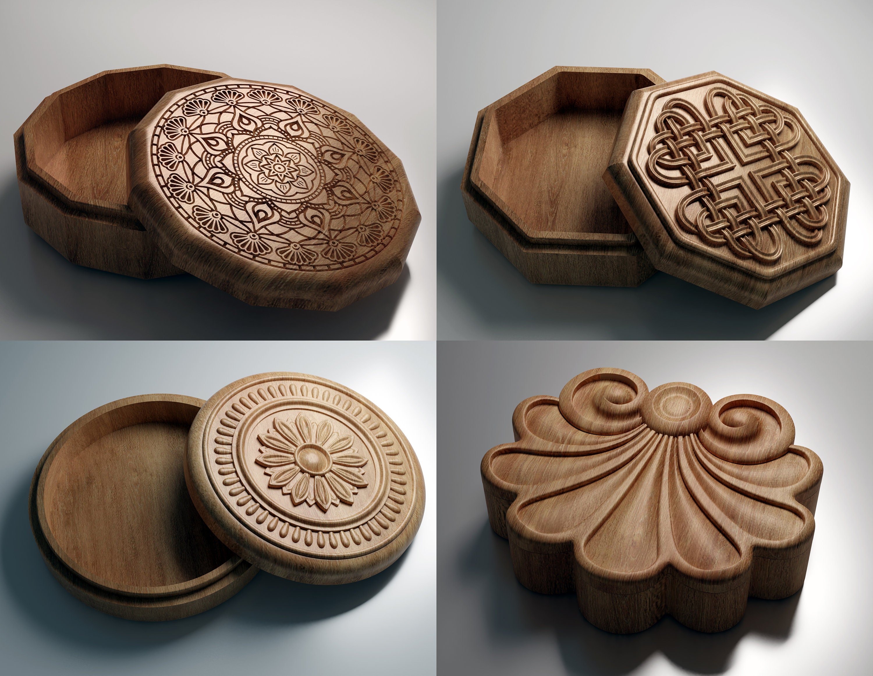 Jewelry Boxes Pack Files for CNC and 3D Printer | Etsy