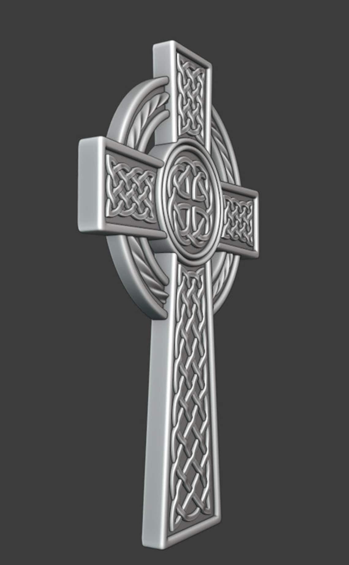 Celtic Cross 3D STL-bestanden voor CNC en 3D-printer. | Etsy