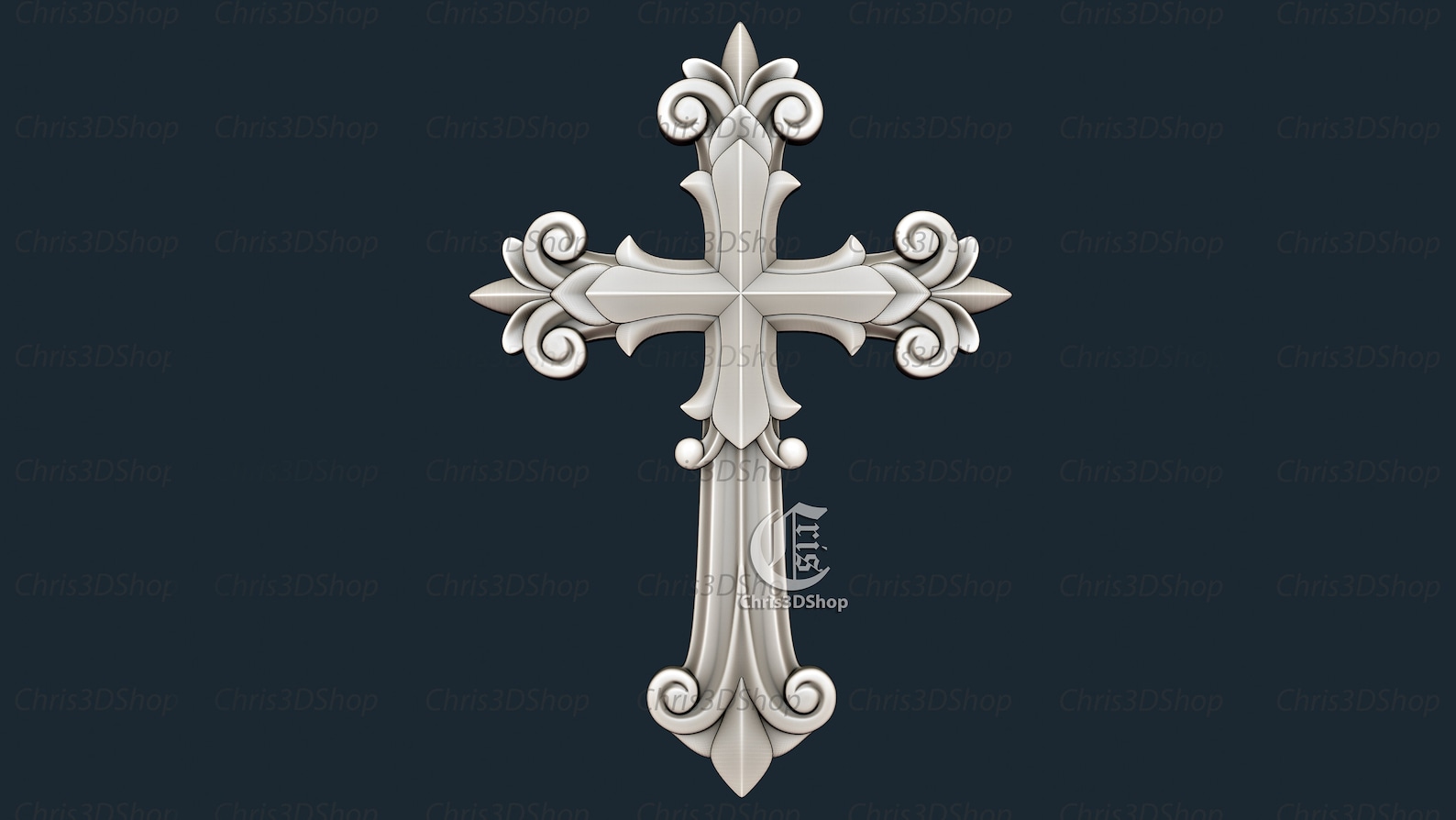 Cross 3 3D STL File for CNC and 3D Printer. - Etsy