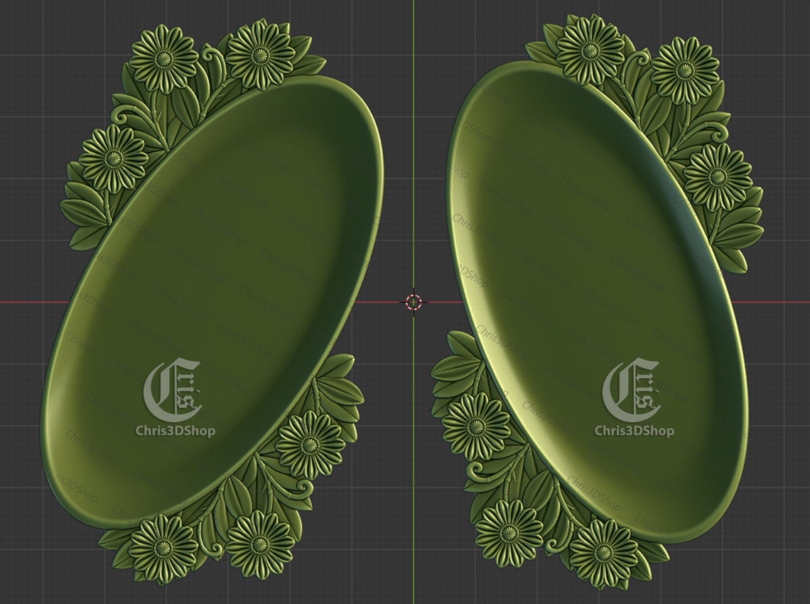 Decorative Tray V2 3D STL Files for CNC and 3D Printer - Etsy