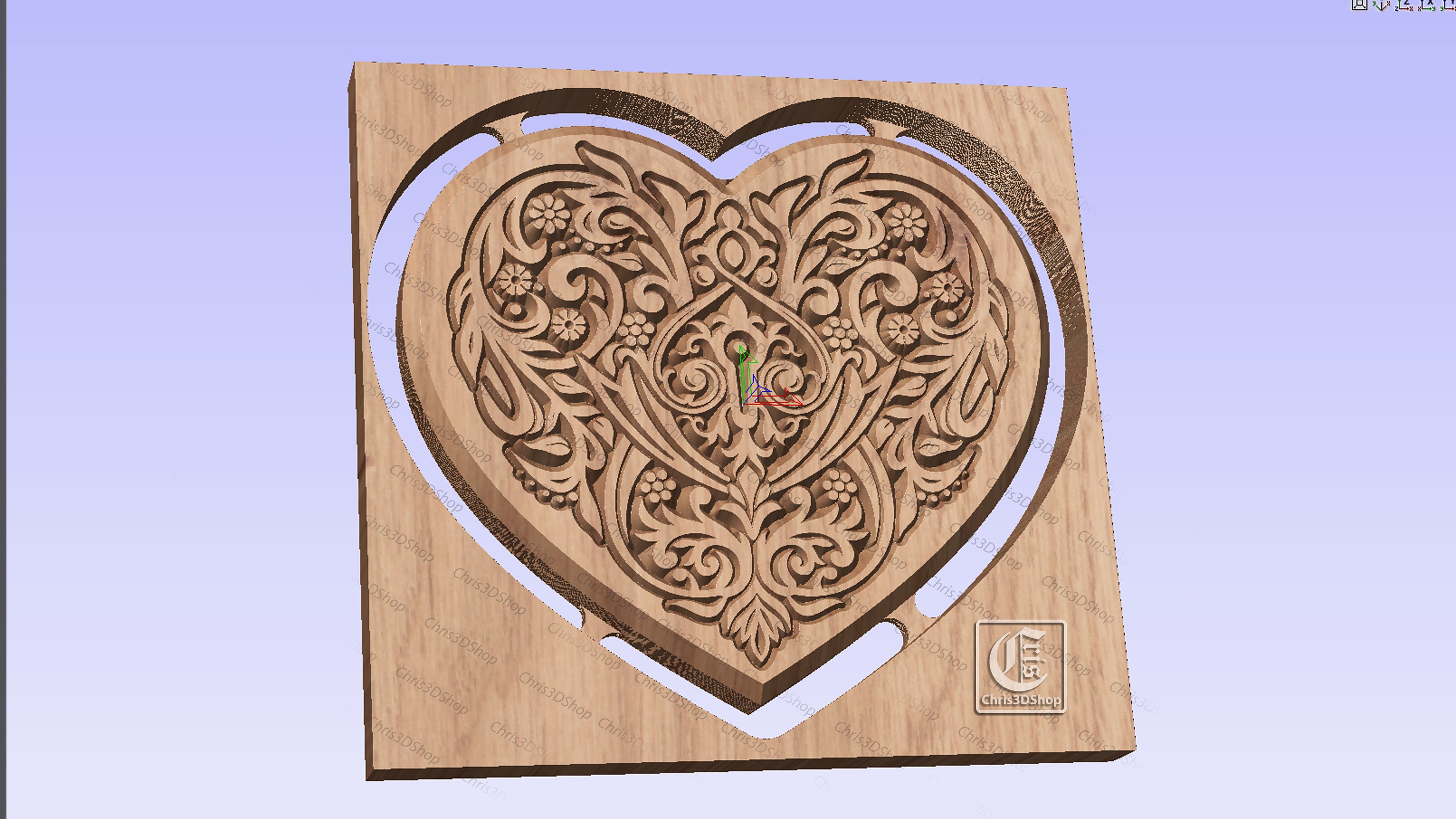 Heart Shaped V-carved Jewelry Box CNC Files svg Dxf Eps - Etsy