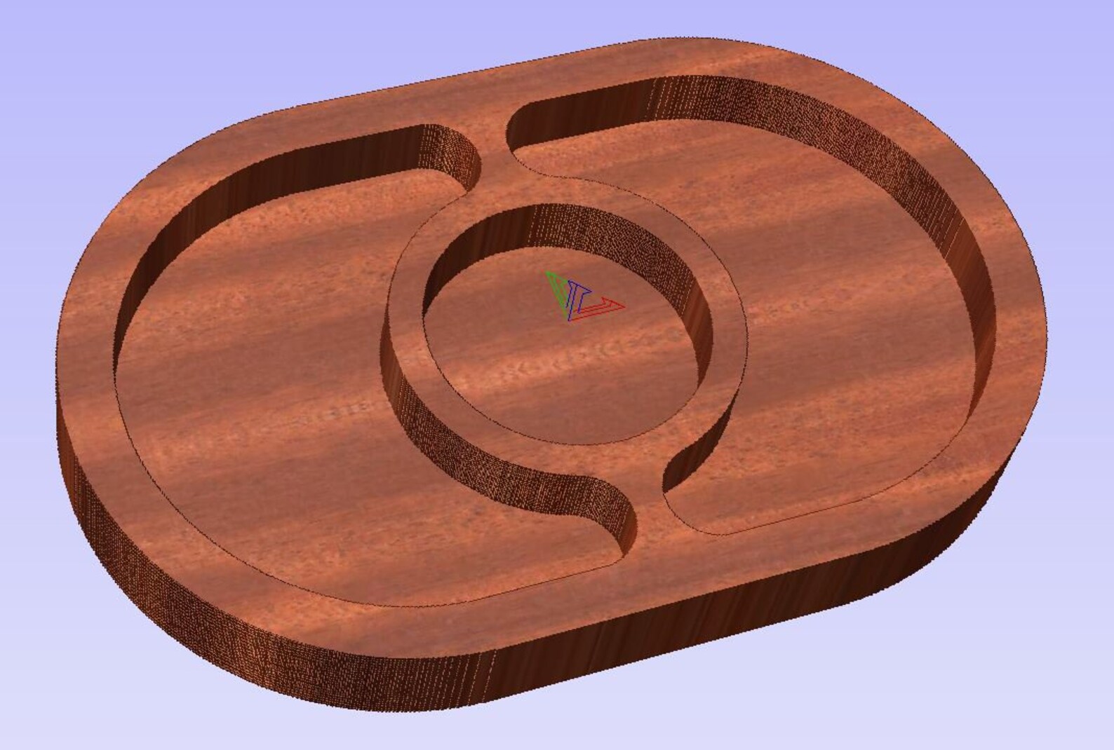 Oval Shaped Tray 3D STL file and vector files Dxf Svg | Etsy