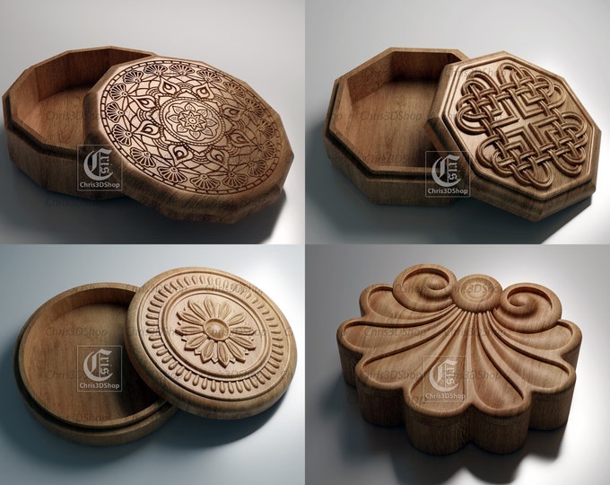 Flower Shaped Tray V2 3D STL Files for CNC and 3D Printer - Etsy Canada