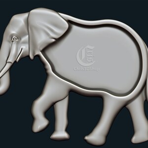 Elephant Tray - 3D STL Model for CNC and 3D Printers - Etsy
