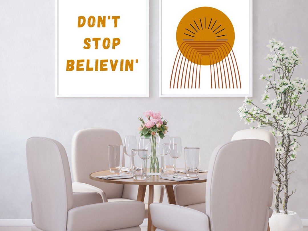 Don't Stop Believin 8x10 Digital Download | Customizable Wall Art | Fun ...
