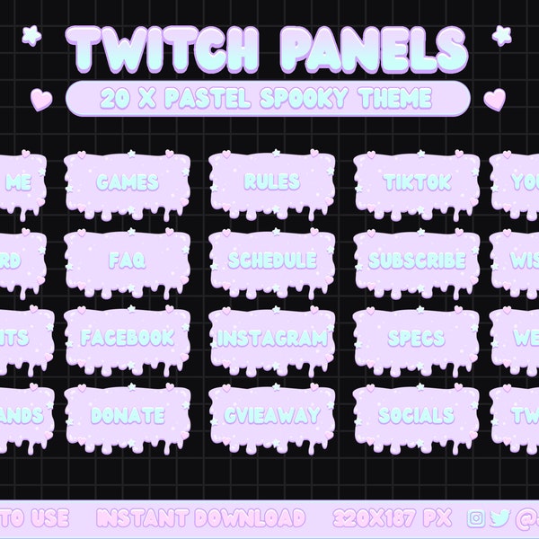 Slime Twitch Overlays - Etsy