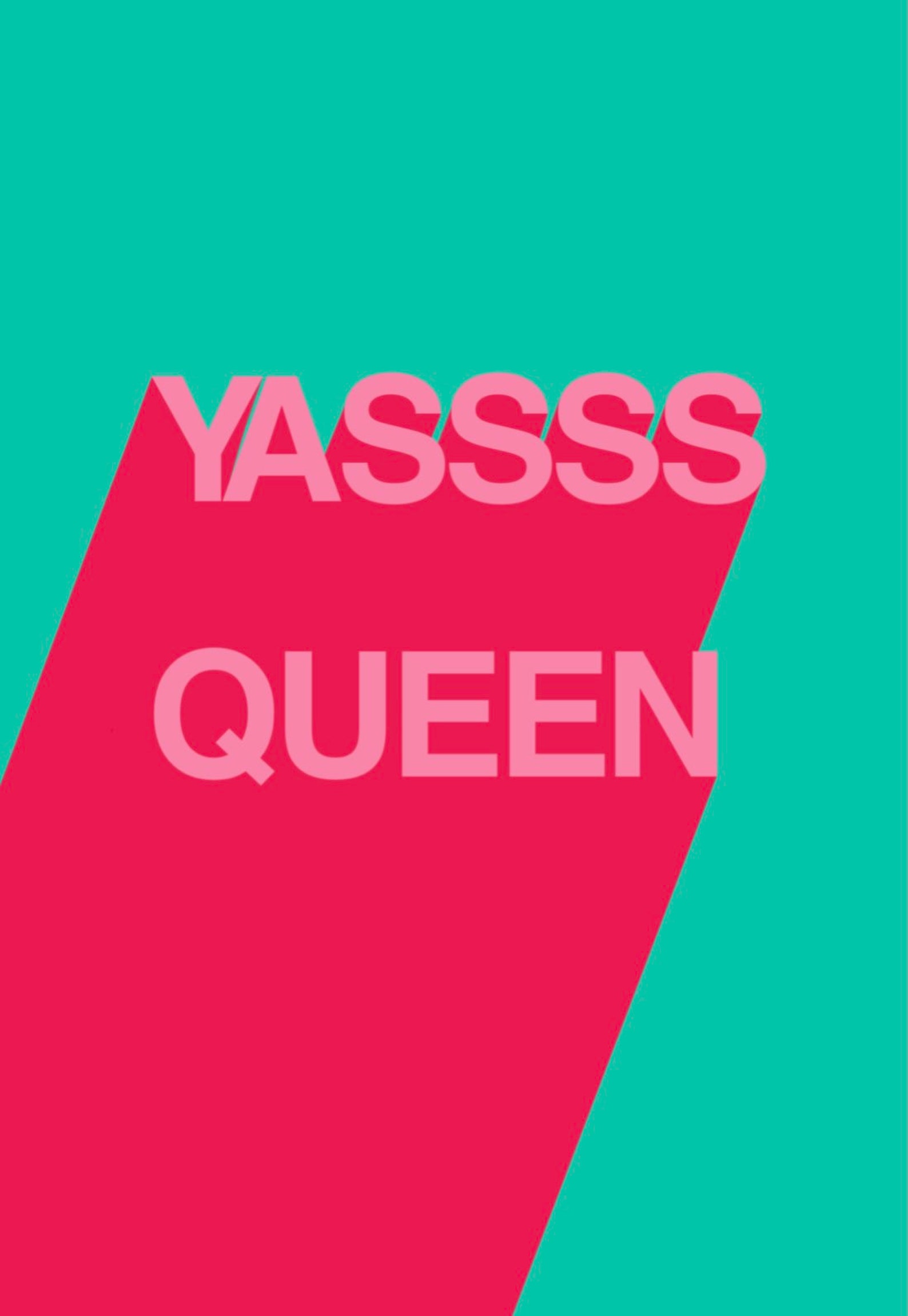 Yassss Queen Ru Paul Print Quote Print Gallery Wall Art Etsy