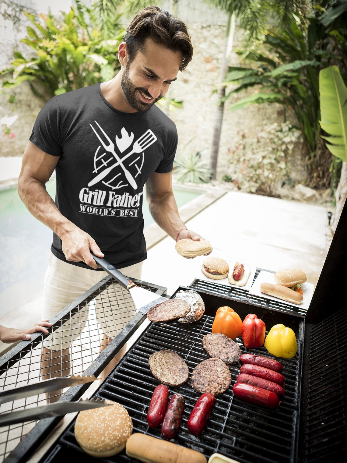 The Grill Father SVG for Grill Master Dads Who Love Grilling - Etsy