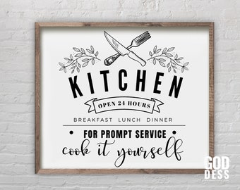 Kitchen Open Sign - Etsy