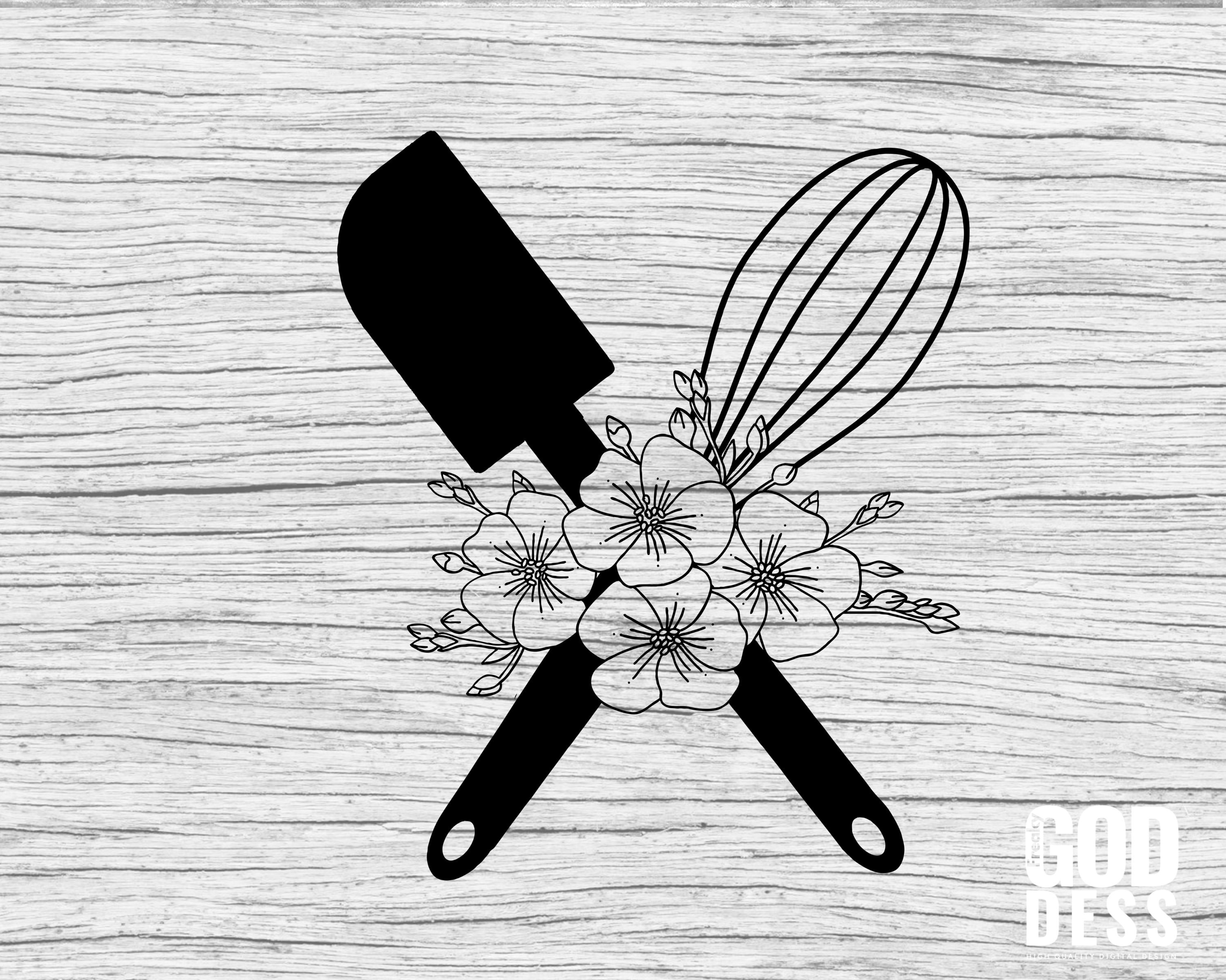 Baking SVG for Mom's Kitchen Decor, Apron or Kitchen Towel With Mixer ...