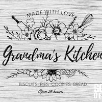 Mimi SVG, Mimi's Kitchen SVG, Made With Love, Grandkids Welcome ...