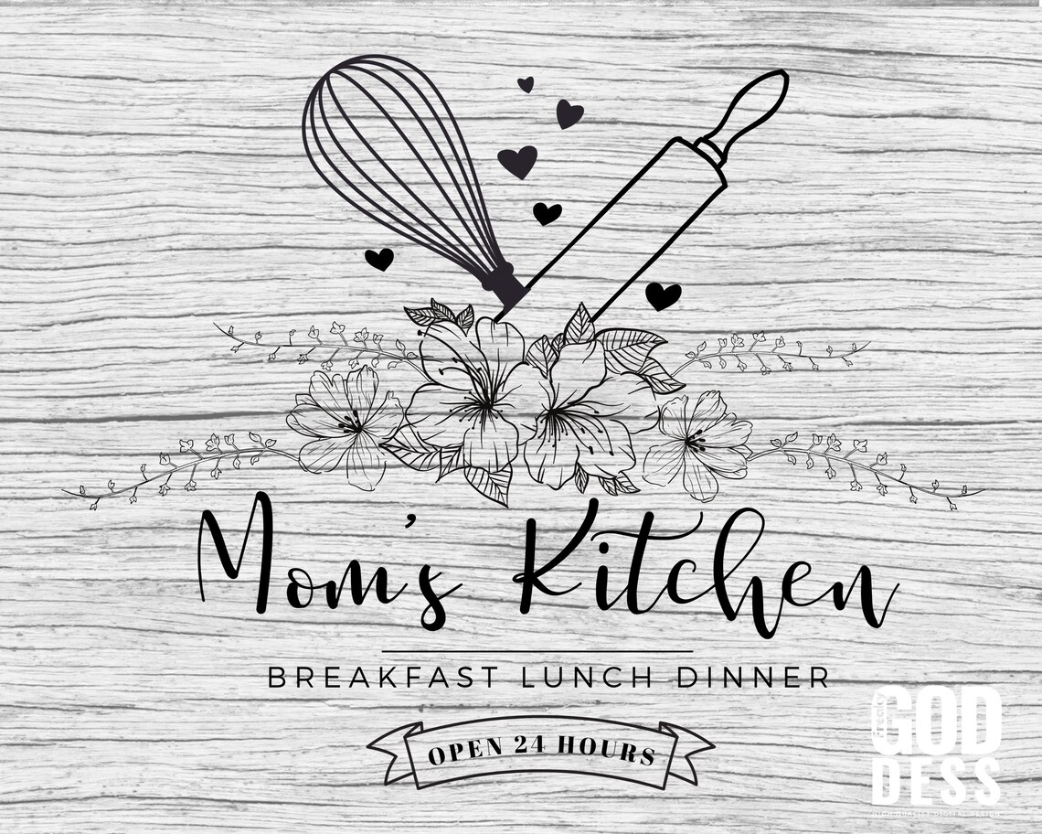 Mom's Kitchen SVG for Queen of the Kitchen or Cooking Mom - Etsy