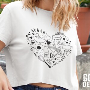 Love Baking SVG With Cooking Heart for Mom's Kitchen Decor, Apron or ...