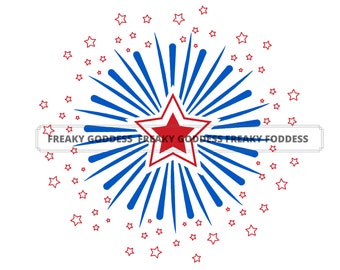 4th of July Fireworks SVG Bundle for Independence Day, Patriotic SVG ...