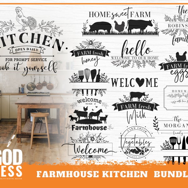 Country Kitchen Svg - Etsy