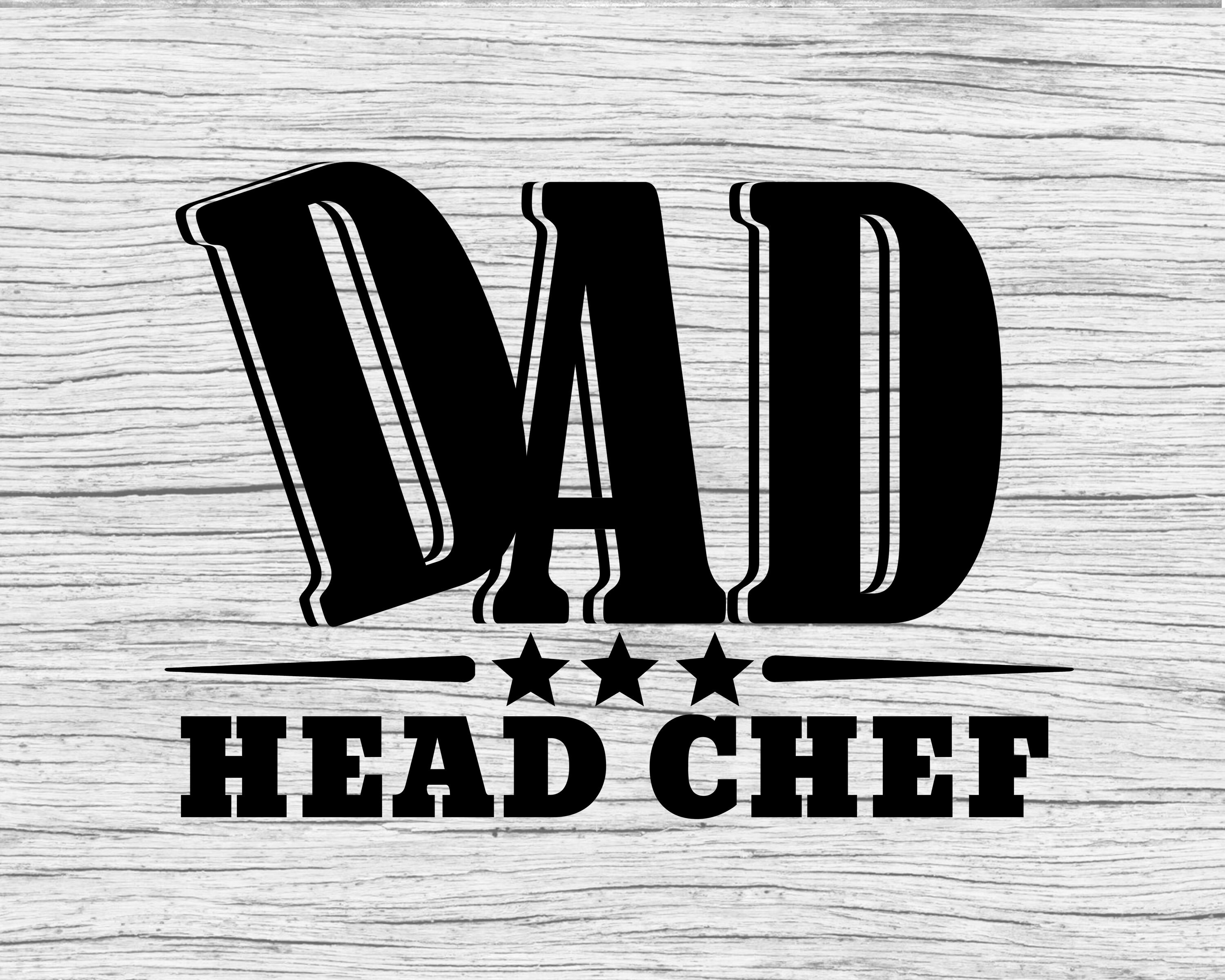 Dad Chef SVG for Grill Dad or Best Fathers who love Grilling | Etsy