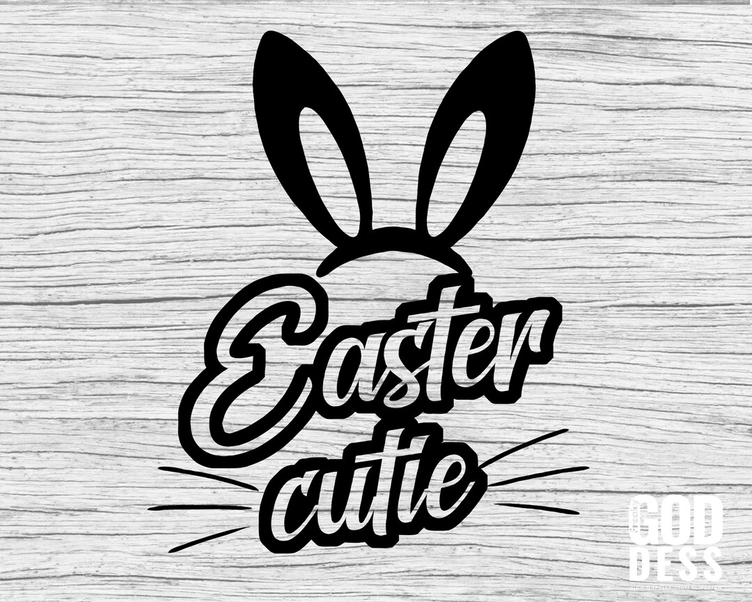 Cute Bunny Ears SVG for Kids Easter or Egg Hunt Shirt and Gift, Hello ...