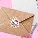 Sticker - Adorable Hello Kitty – Perfect for Holiday Crafts & DIY Gift ...