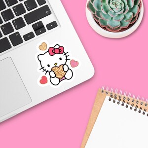 Sticker - Adorable Hello Kitty – Perfect for Holiday Crafts & DIY Gift ...