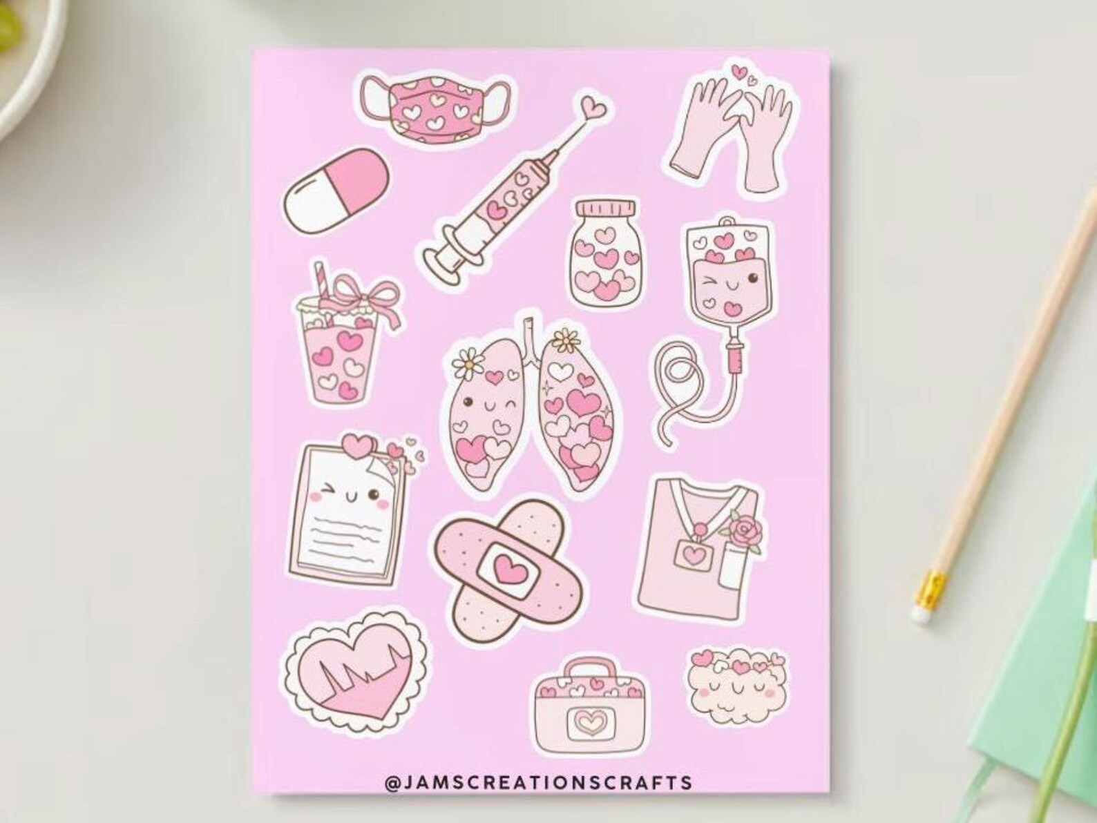 Sticker - Celebrate Caregiving: Nursing Sticker Set With 14 Unique ...