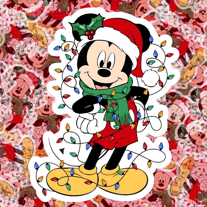Santa Mickey Mouse - Etsy