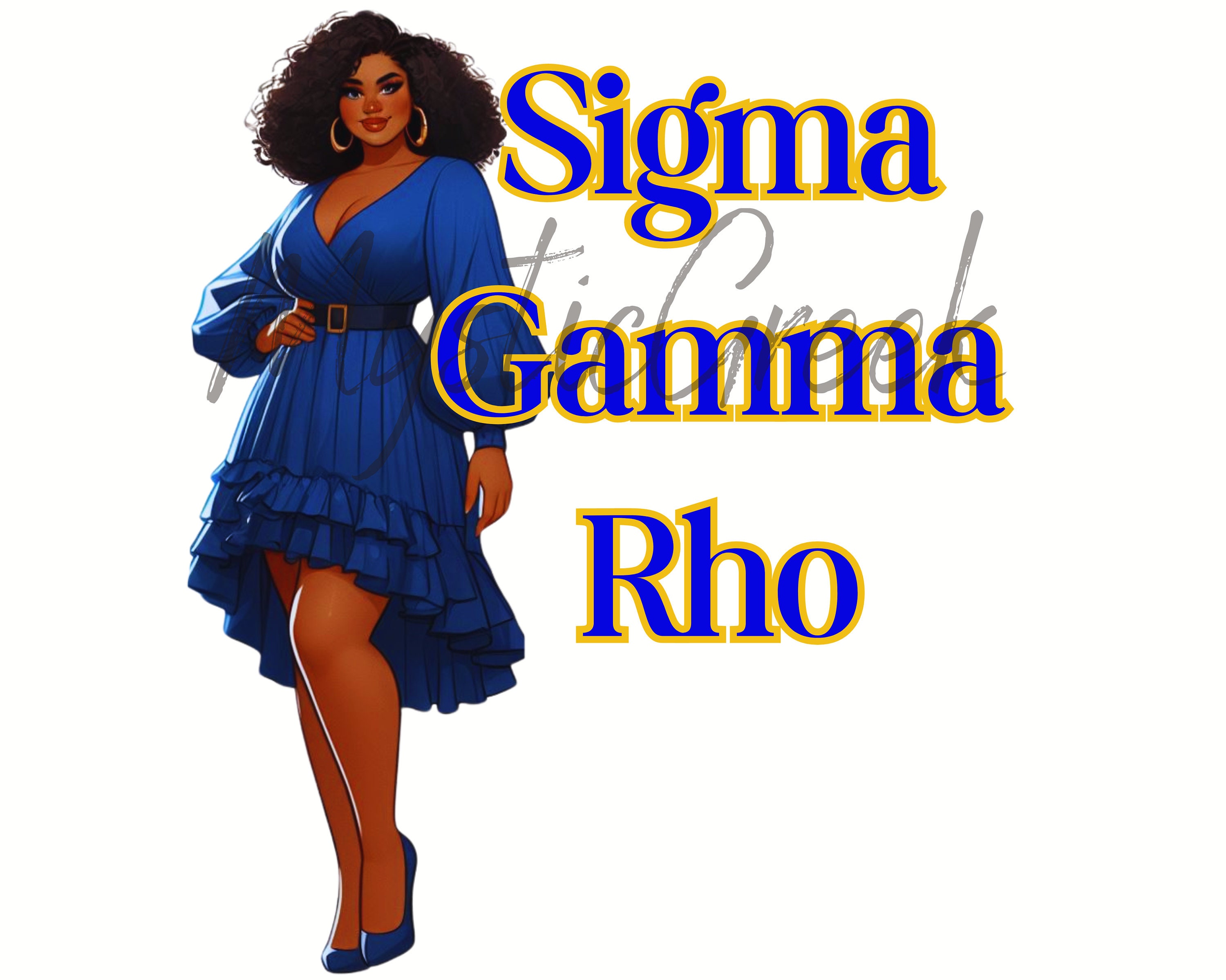 Sigma Gamma Rho 1922 Sorority Beautiful Women Yellow Gold Royal Blue ...