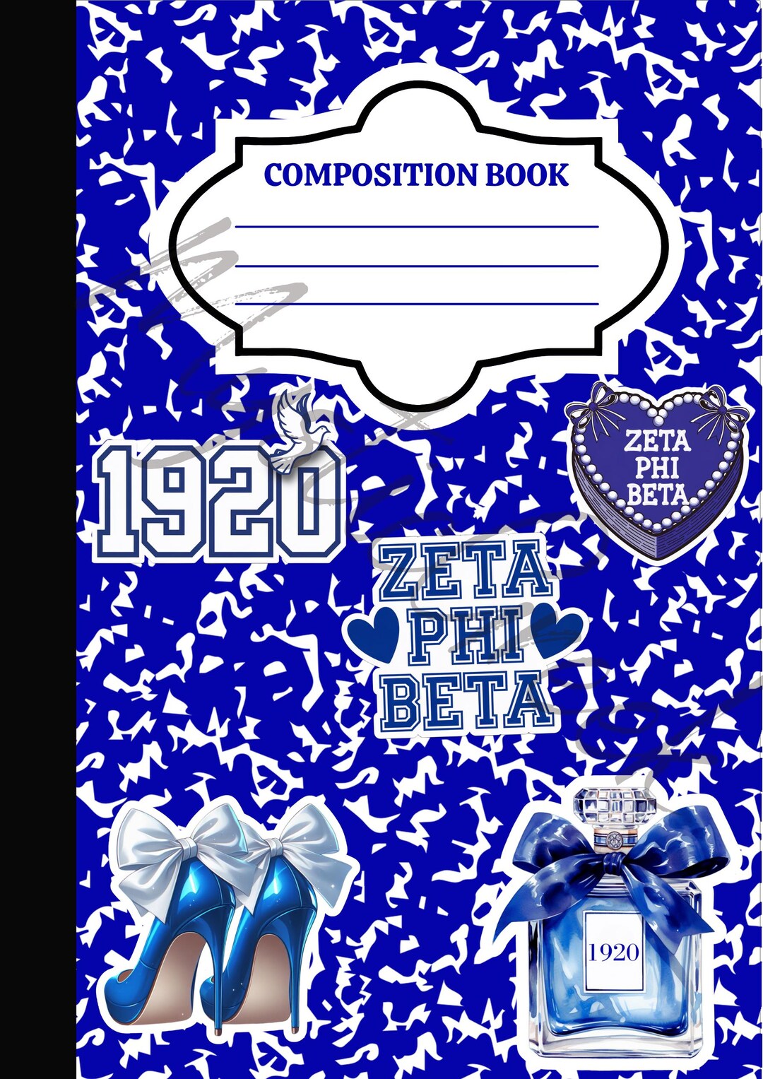 Zeta Phi Beta Sorority Composition Book 1920 D9 Greek Transparent PNG ...