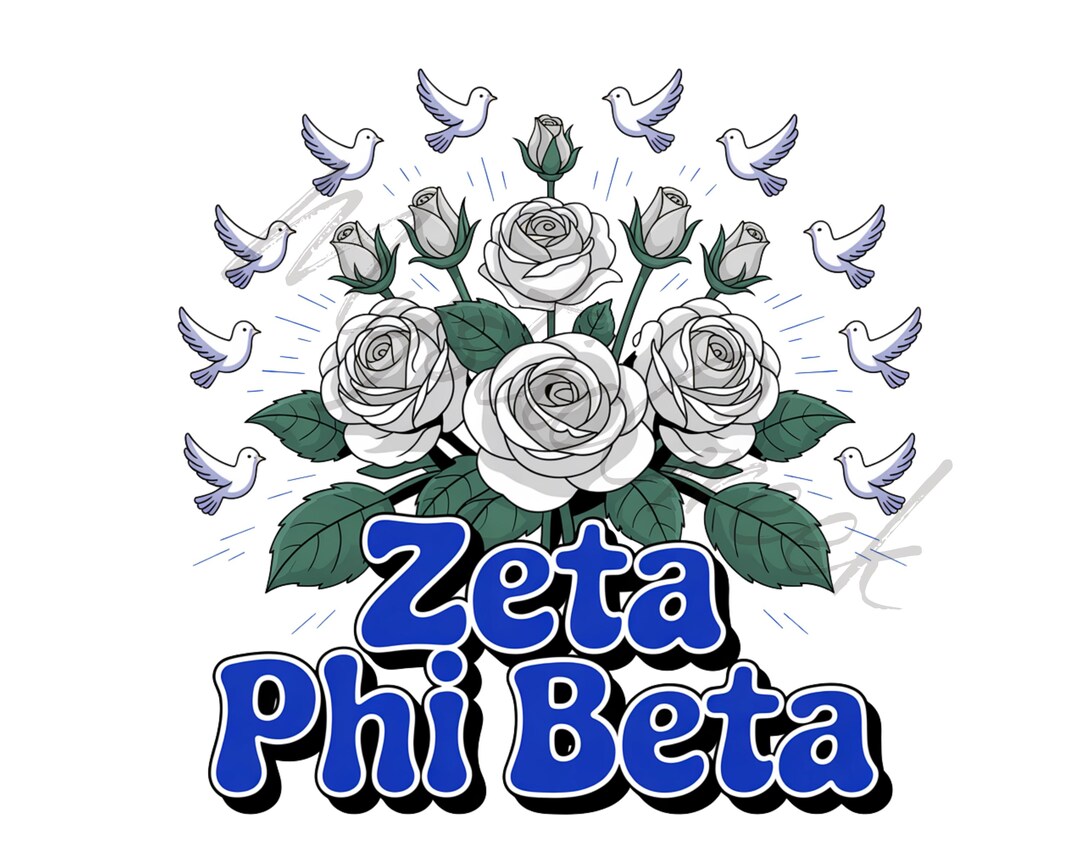 Zeta Phi Beta Sorority Inc 1920 Soror D9 Greek Retro Floral Dove Logo ...