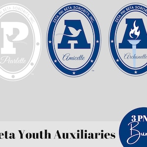 Zeta Phi Beta Sorority Pearlette Archonette Amicette Logo Inc 1920 ...