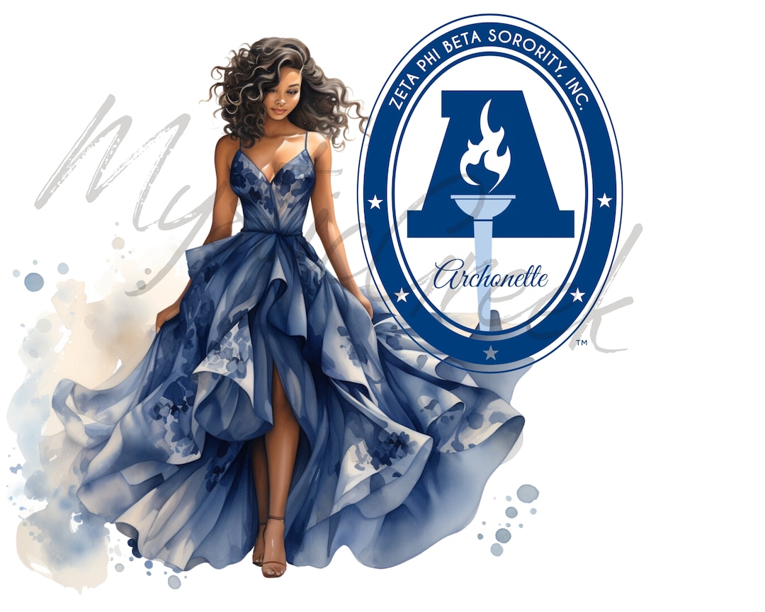 Zeta Phi Beta Sorority Inc Archonette Youth Auxiliaries Navy Girl 1920 ...