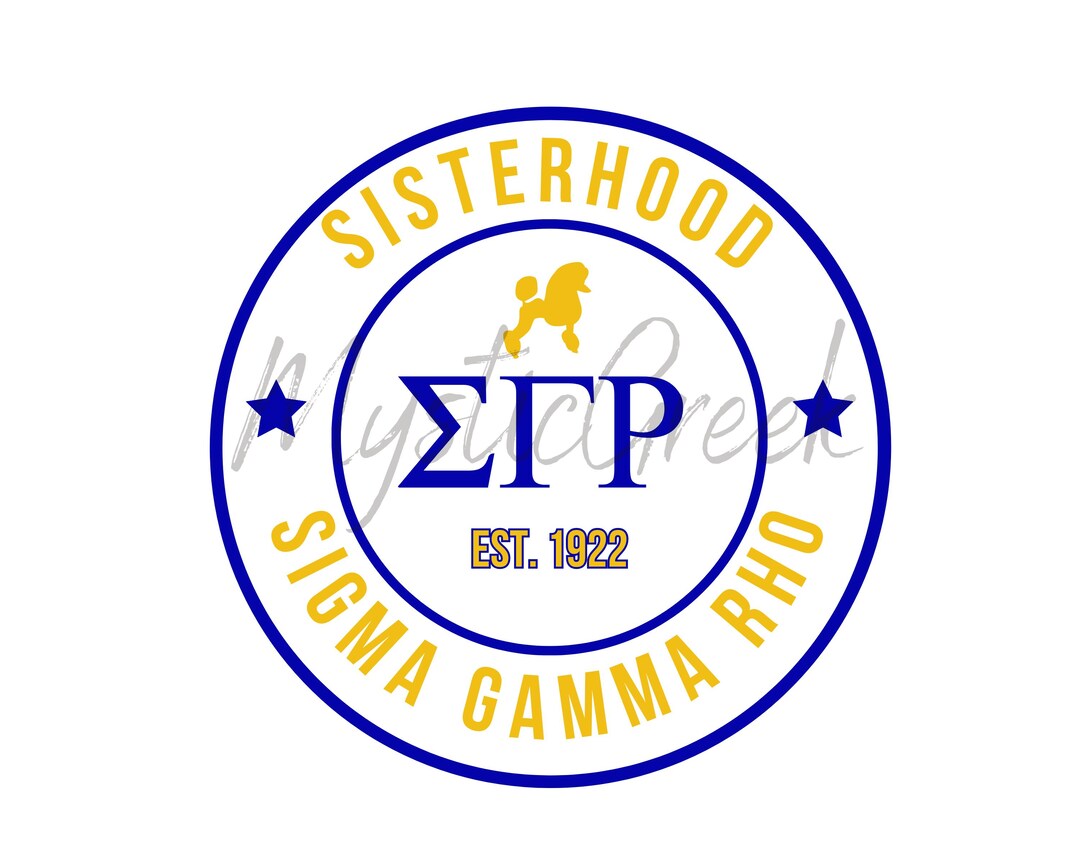 Sigma Gamma Rho 1922 Round Circle Greek Letter D9 Greek Transparent PNG ...
