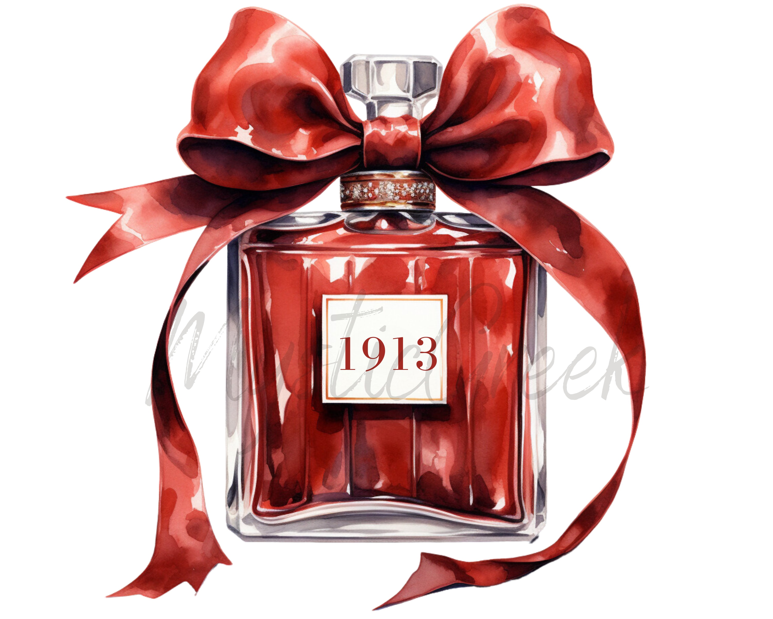 Delta Sigma Theta Watercolor Beautiful Perfume Bottle D9 Greek ...