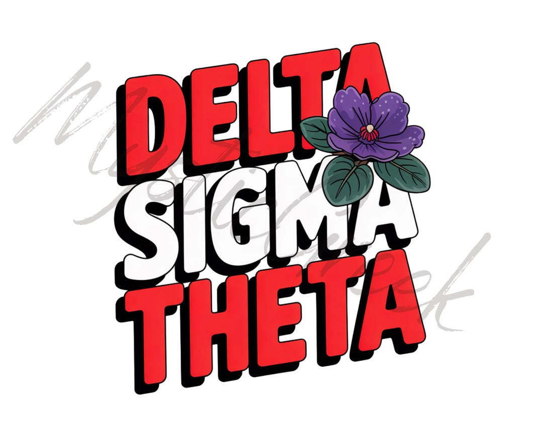 Delta Sigma Theta Sorority Inc Greek Letter African Violet 1913 D9 ...