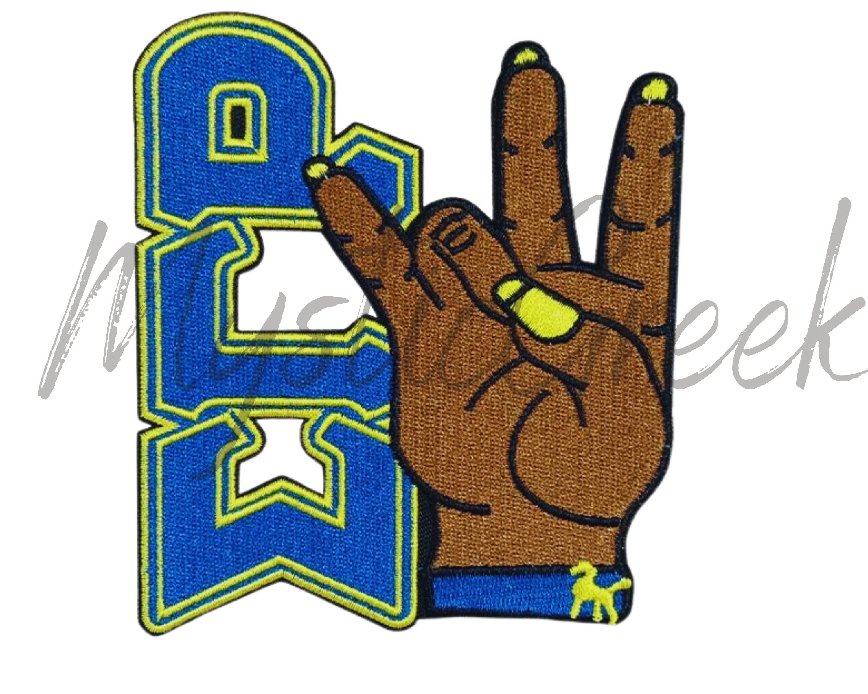 Embroidered Patches Sigma Gamma Rho 1922 Yellow Rose Greek Letter ...