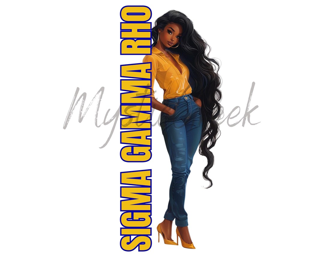 Sigma Gamma Rho 1922 Sorority Beautiful Women Yellow Gold Royal Blue ...