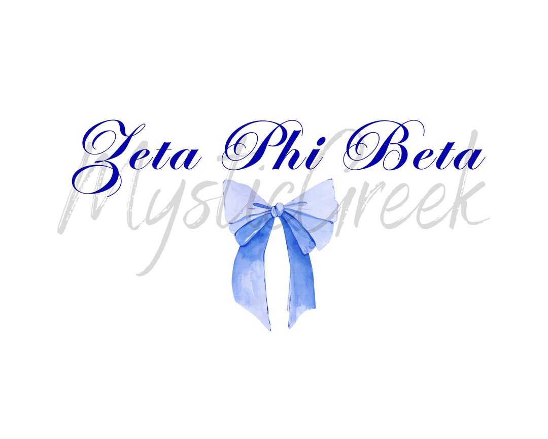Coquette Bow Zeta Phi Beta Sorority Inc 1920 Service D9 Greek Dove ...