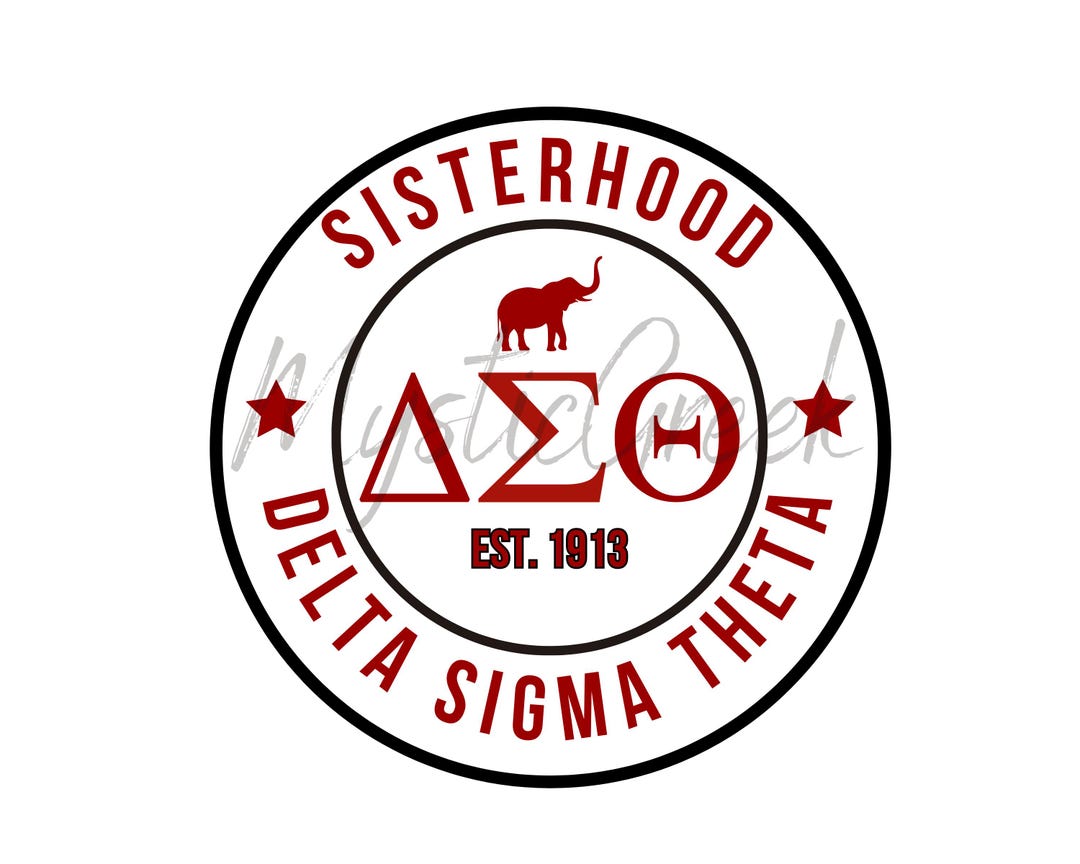 Delta Sigma Theta Sorority Inc Greek Letter Circle 1913 Service D9 ...