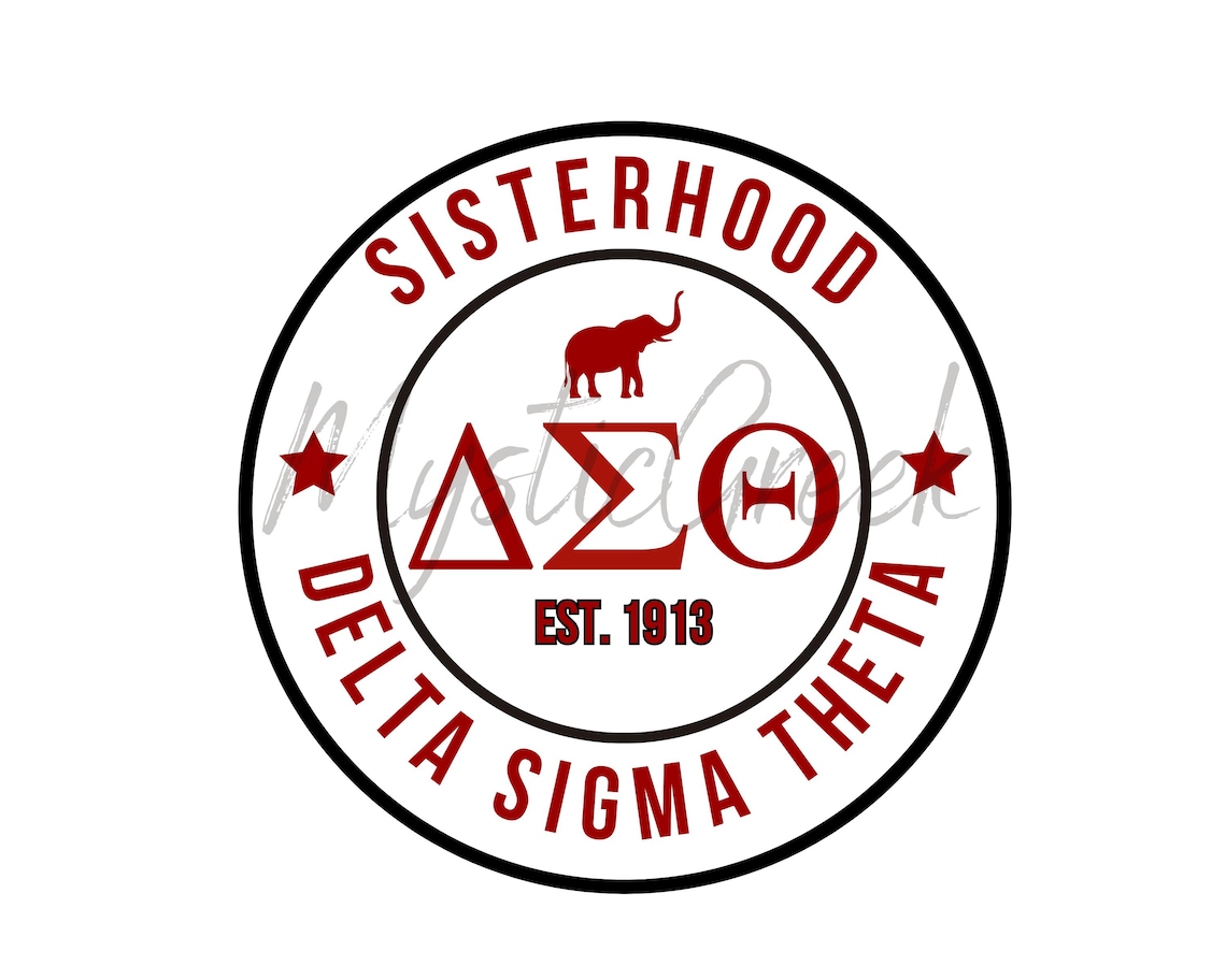 Delta Sigma Theta Sorority Inc Greek Letter Circle 1913 Service D9 ...